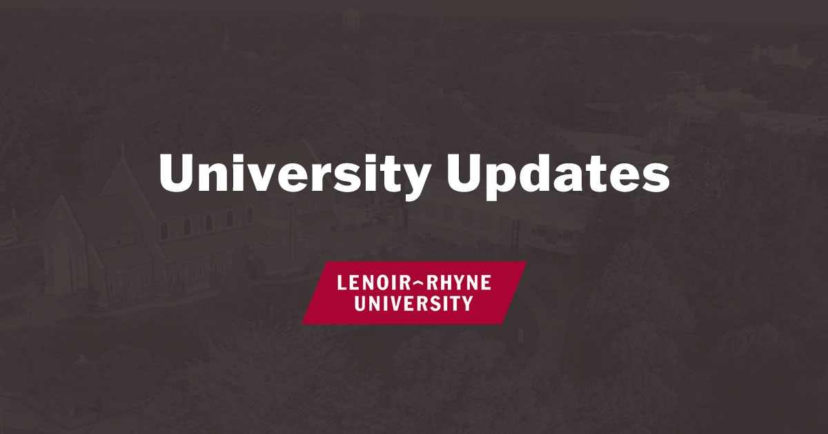 University storm recovery updates | Lenoir-Rhyne University